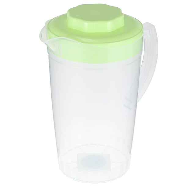 Pitcher Water Plastic Tea Beverage Juice Carafe Jug Lid Kettle Pitchers