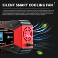 Battery Charger, 12V/24V Lead Acid Car Battery Charger, Trickle Charger ...