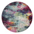 Unique Loom Chromatic Collection Area Rug - Sunset (8' Round Multi ...