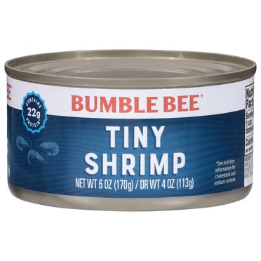 Bumble Bee Small Seafood Grocery: Tiny Canned Shrimp, 4 oz Can ...