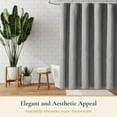 Comfitime 210 Gsm Faux Linen Shower Curtain Water Repellent Mold Mildew