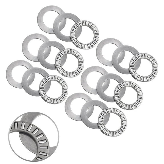 Uxcell AXK1226 Thrust Needle Roller Bearings 12x26x2mm Chrome Steel ...