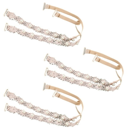 Women Bra Straps Flower Lace Adjustable Underwear Bra Strap Replacement ...