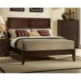 Bowery Hill Modern Wood Queen Panel Bed Frame in Espresso with ...