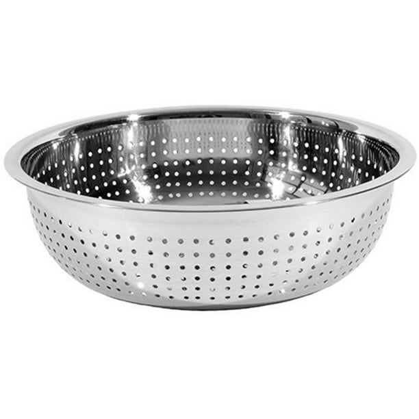 15 in. Stainless Steel Small Hole Chinese Style Colander - Walmart.com ...