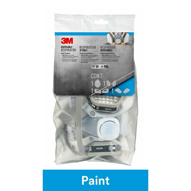 3M OV/P95 Disposable Paint Project Respirator, NIOSH-Approved, Medium ...