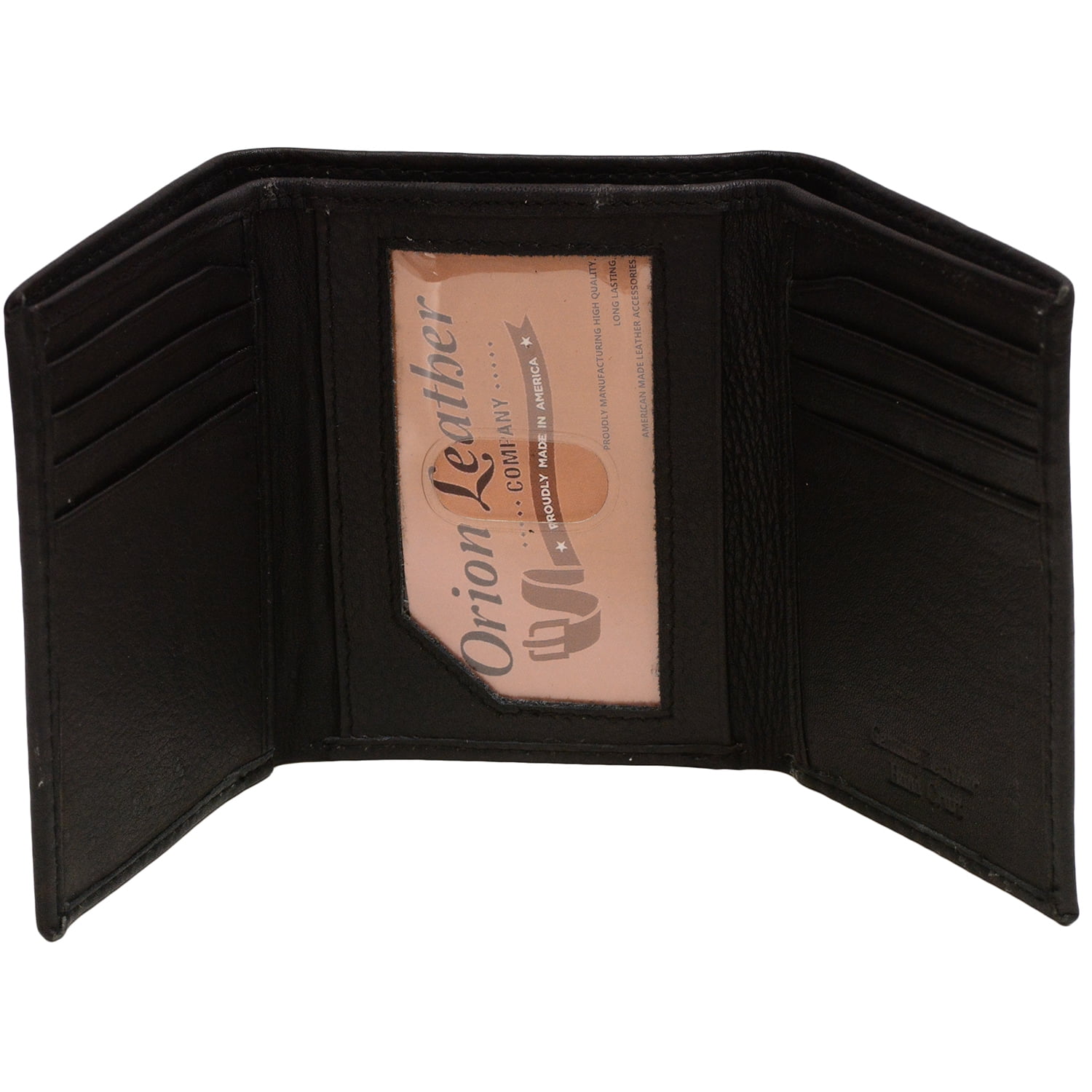 Paul&Taylor Men Trifold Wallet Card Slot In Cash Pocket Genuine Leather ...