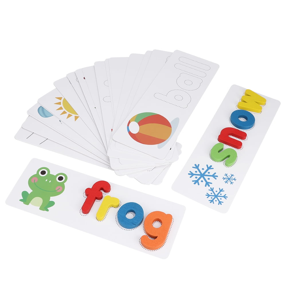 Juguete de aprendizaje de vocabulario, juego de rompecabezas del ...