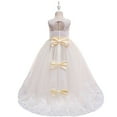 Children's Dress Sleeveless Round Neck Exquisite Embroidered Beads ...