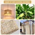 Handwoven Rattan Pendant Light, 11.8 Inch Bohemian Style 1 Light ...