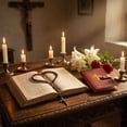 Catholic Holy Card Holder Faux Leather Prayer Card Book with Snap ...