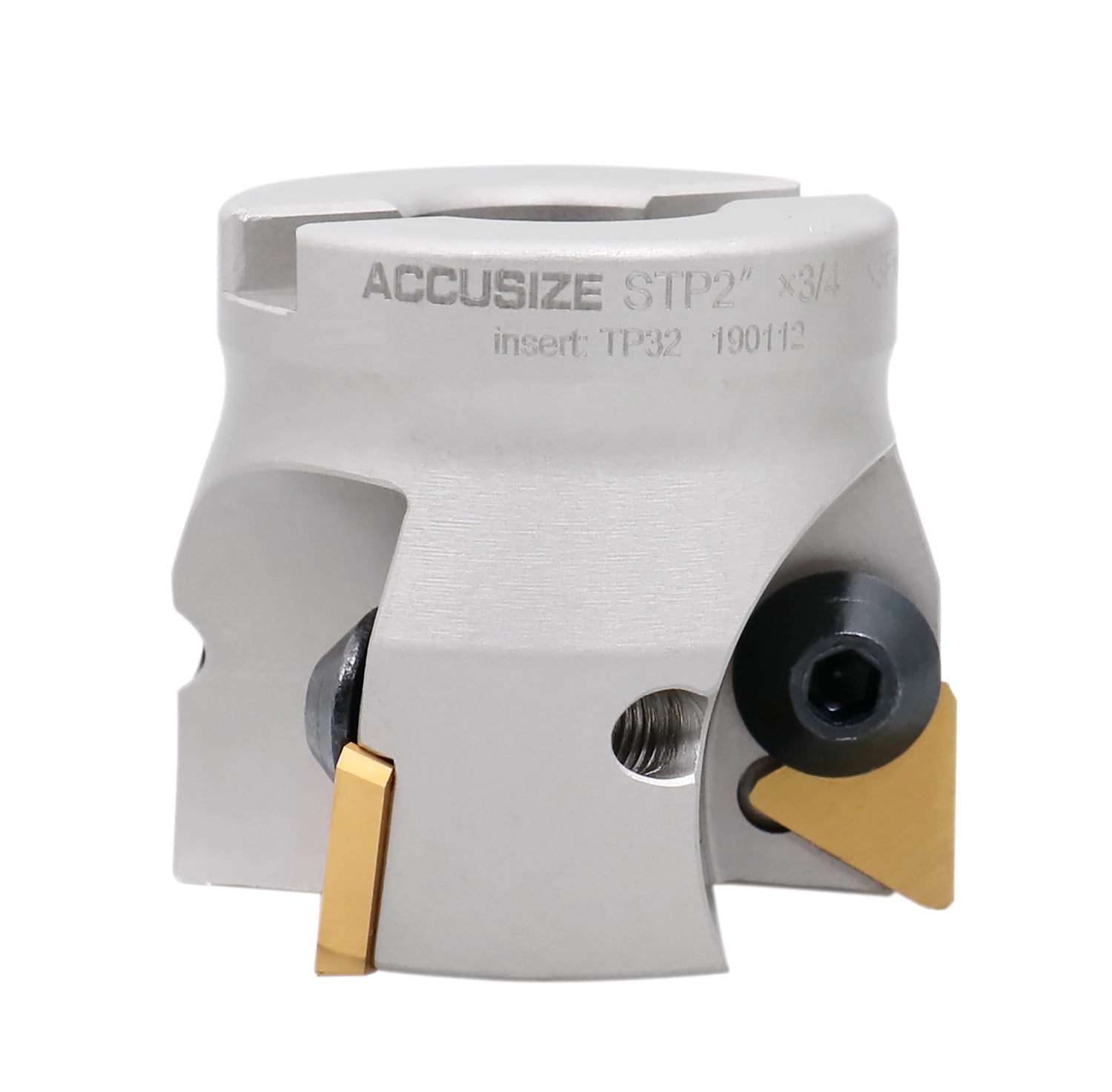 Accusize 2'' Indexable Face Shell Mill, 90 Degree, Positive Rake, with ...