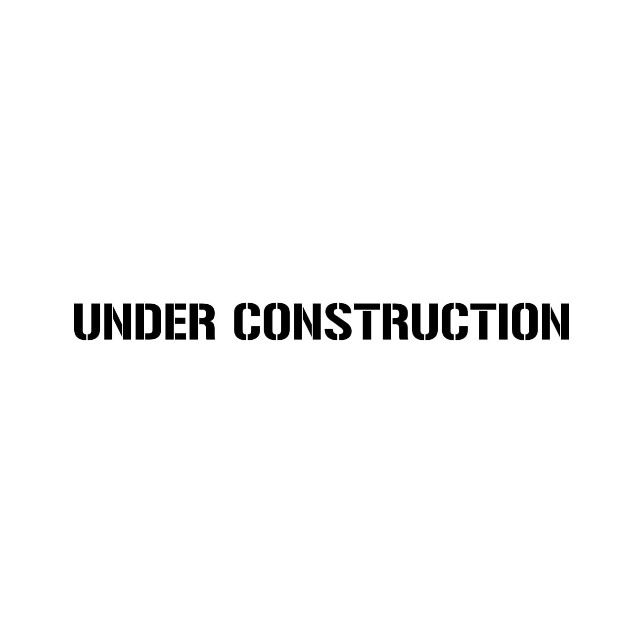 Under Construction Sticker Decal Die Cut - Self Adhesive Vinyl ...