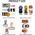 4Pcs 4 Styles Animal Theme Plastic Heat Transfer Film Logo Stickers Set ...