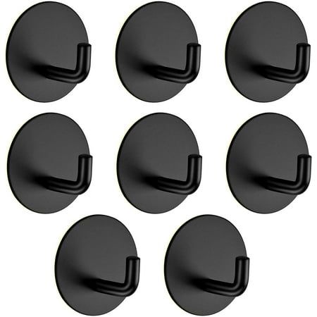 SHTKUYING 8 Pieces Adhesive Hooks, Bathroom Wall Adhesive Hook, Kitchen ...