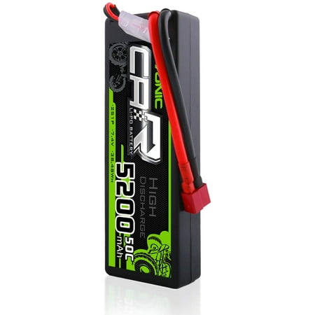 Ovonic 50C 2S 5200mAh 7.4V Lipo Battery with Deans Connector for 1/10 RC Short Course Monster ...