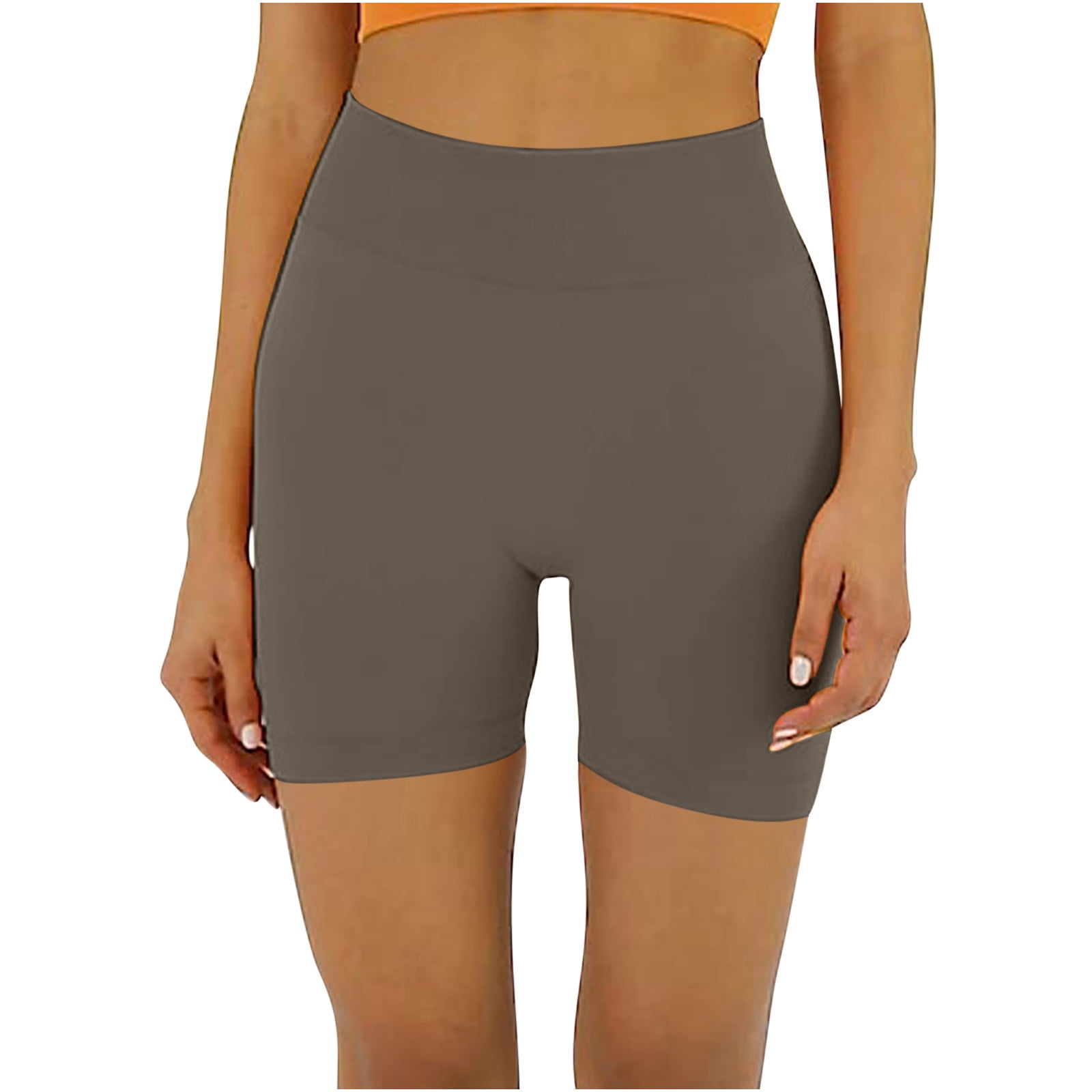 Seamless Yoga Shorts for Women High Waisted Workout Biker Shorts ...