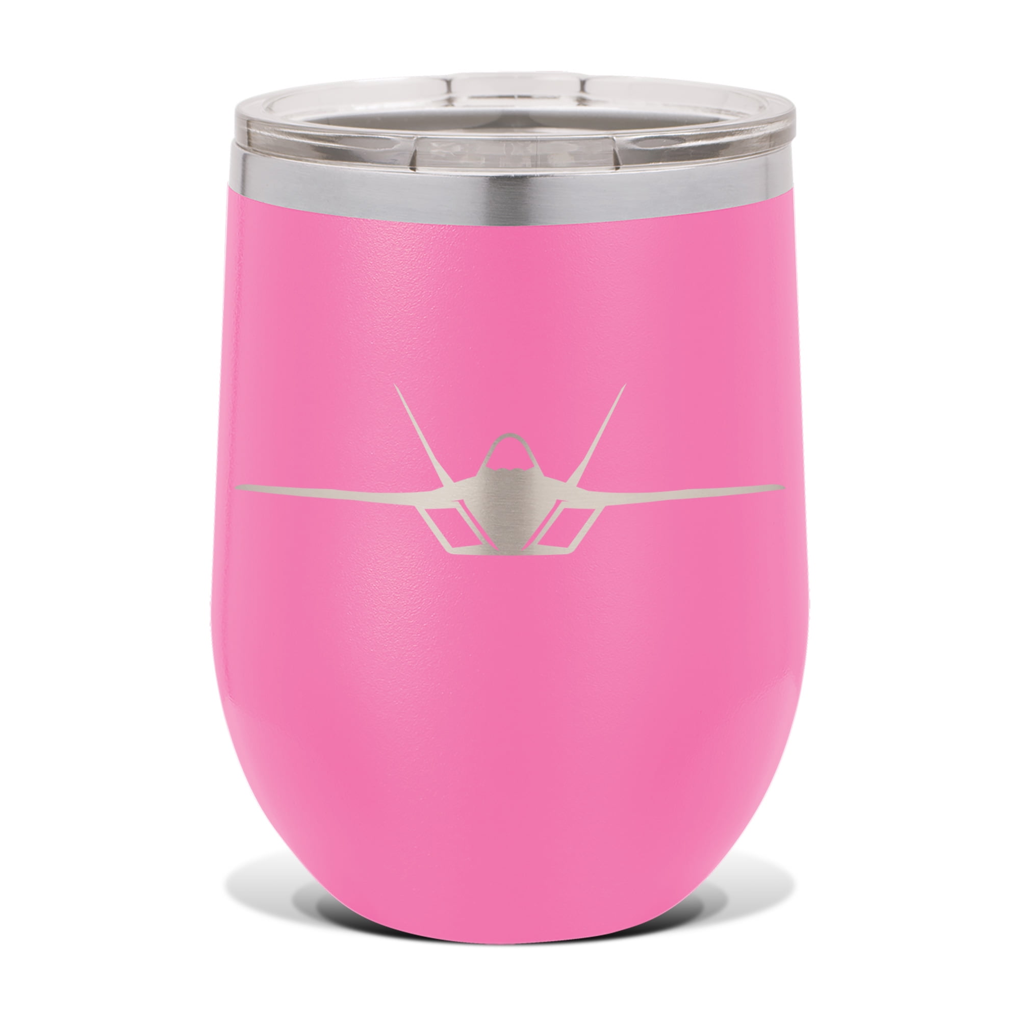 F-22 Raptor Wine Tumbler 12 oz - Laser Engraved - Stainess Steel - Vacuum Insulated - Double ...