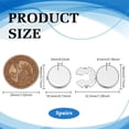5 Pairs Platinum Brass Button Covers for Men's Shirts 18mm Clip-On ...