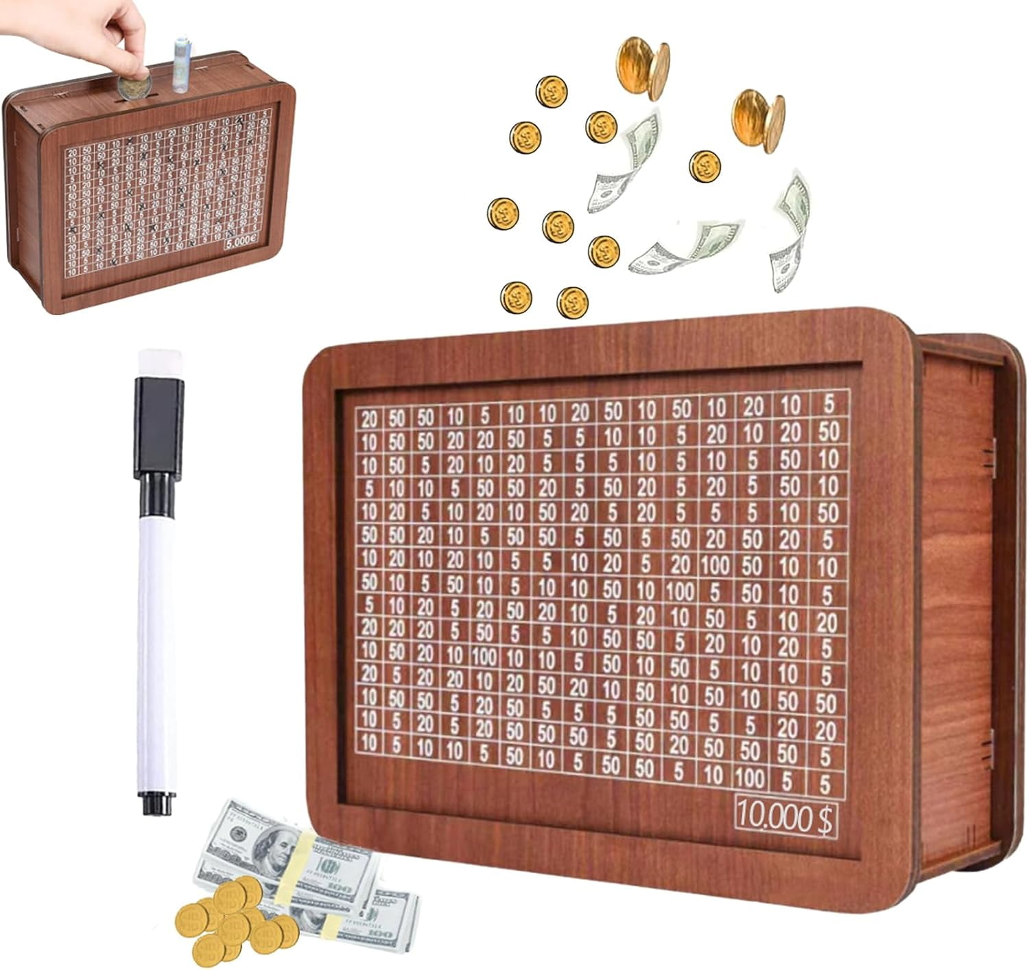 Alcancía Digital de Madera xinyu Caja de Ahorro 10,000 | Walmart en línea