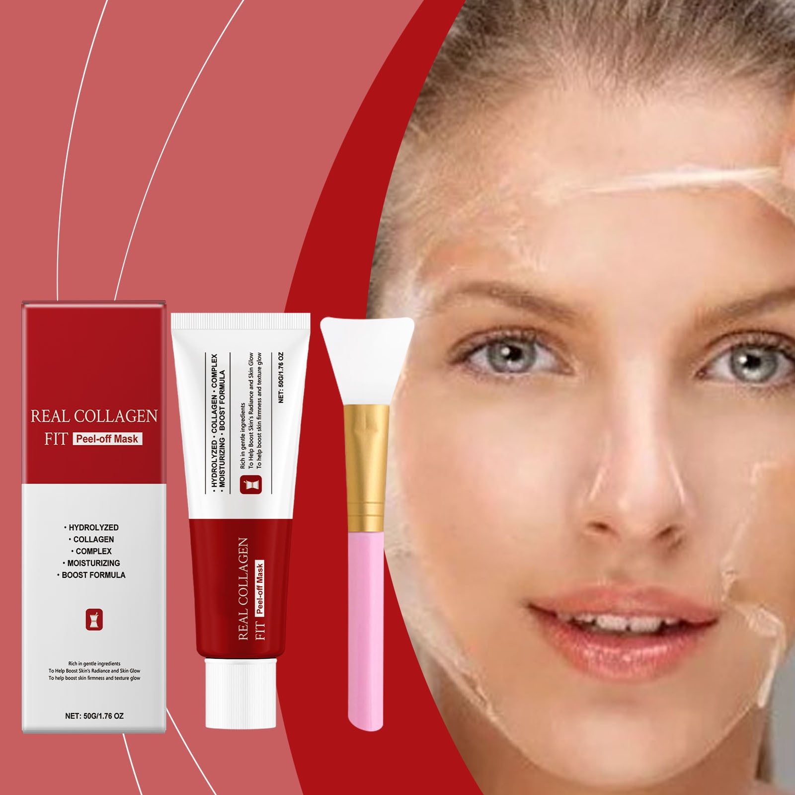 Real Collagen Fit Collagen Night Wrapping Collagen Face Overnight Peel ...