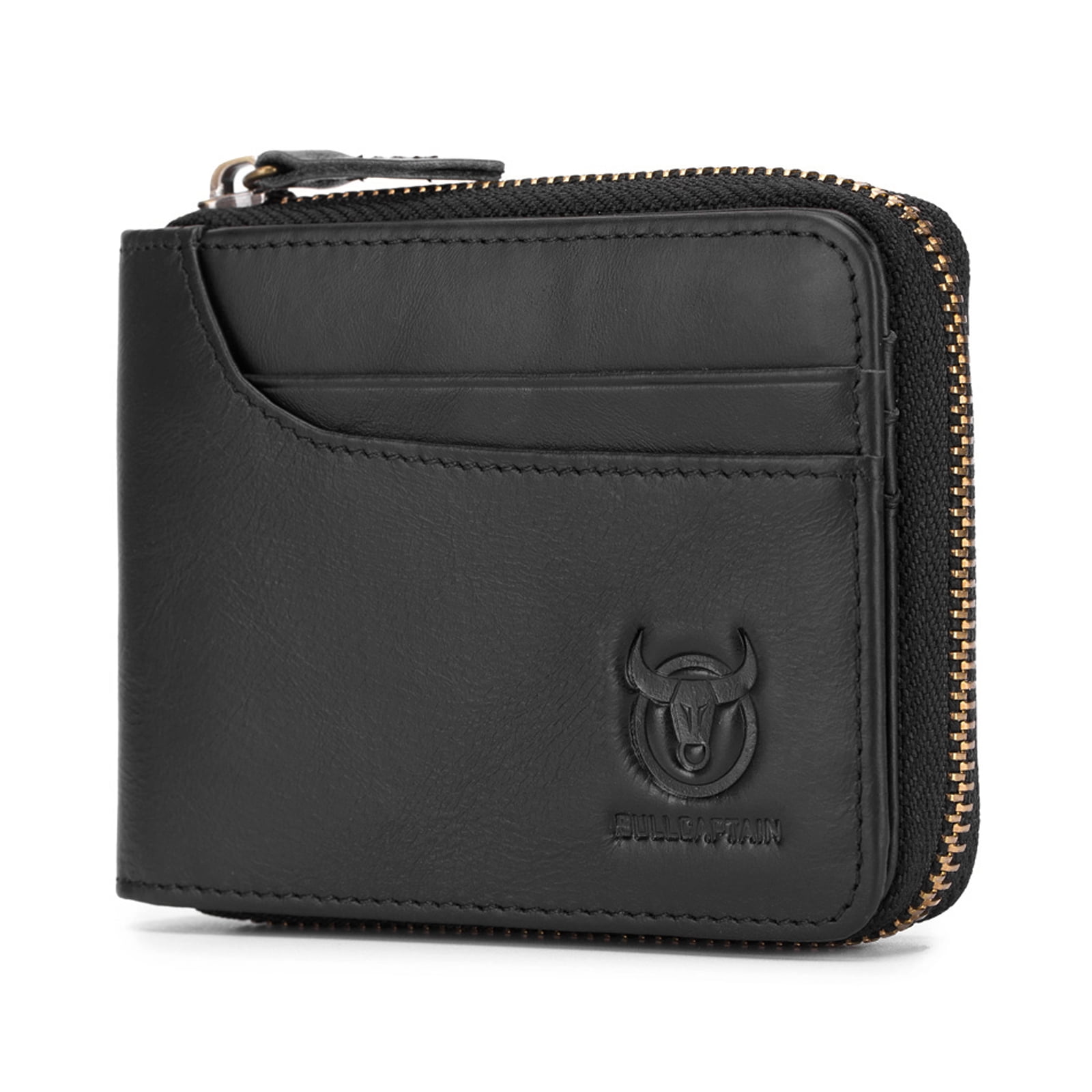 Click here for Bull Captain Genuine Leather Bifold Zipper Wallet... prices