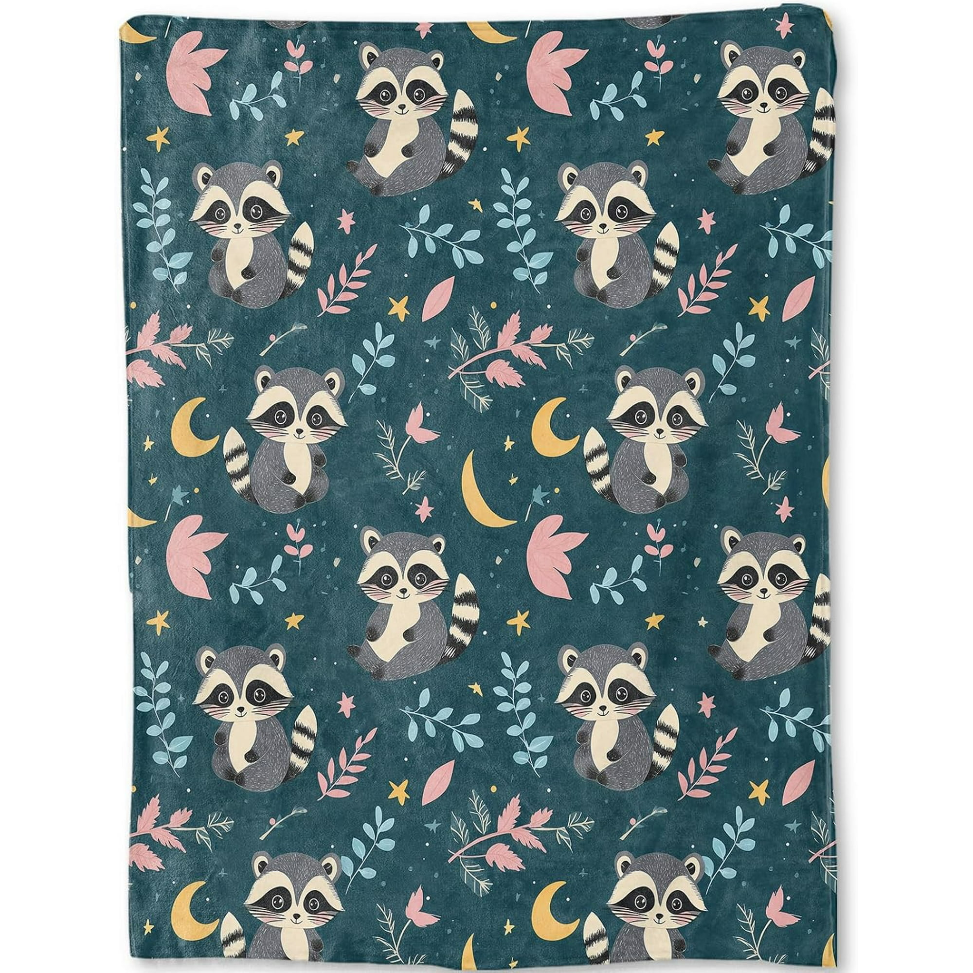 Click here for Kervinter Raccoon Blanket - Cute Woodland Animal D... prices