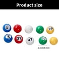 100Pcs Bingo Game Balls Light Weight and Bright Multicolor Bingo Balls ...