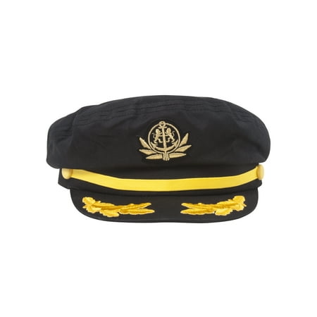 Adjustable Captain Hat - Black | Walmart Canada
