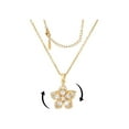 360° Rotatable Flower Necklace for Women, Adjustable Spinning Bauhinia ...