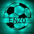 Craftnamesign Custom Soccer Ball Metal Wall Art LED Light, Football ...