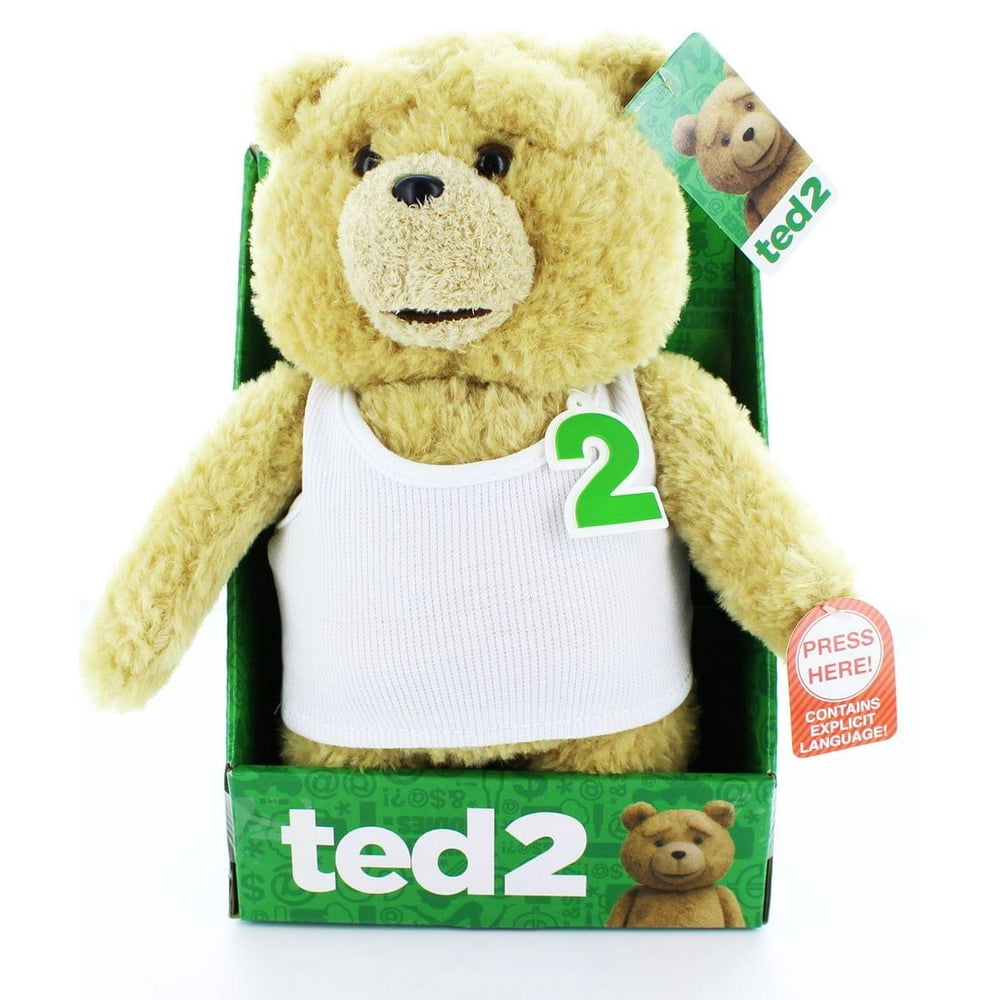 Ted 2 Ted In Undershirt Rated R 11" Talking Plush - Walmart.com ...
