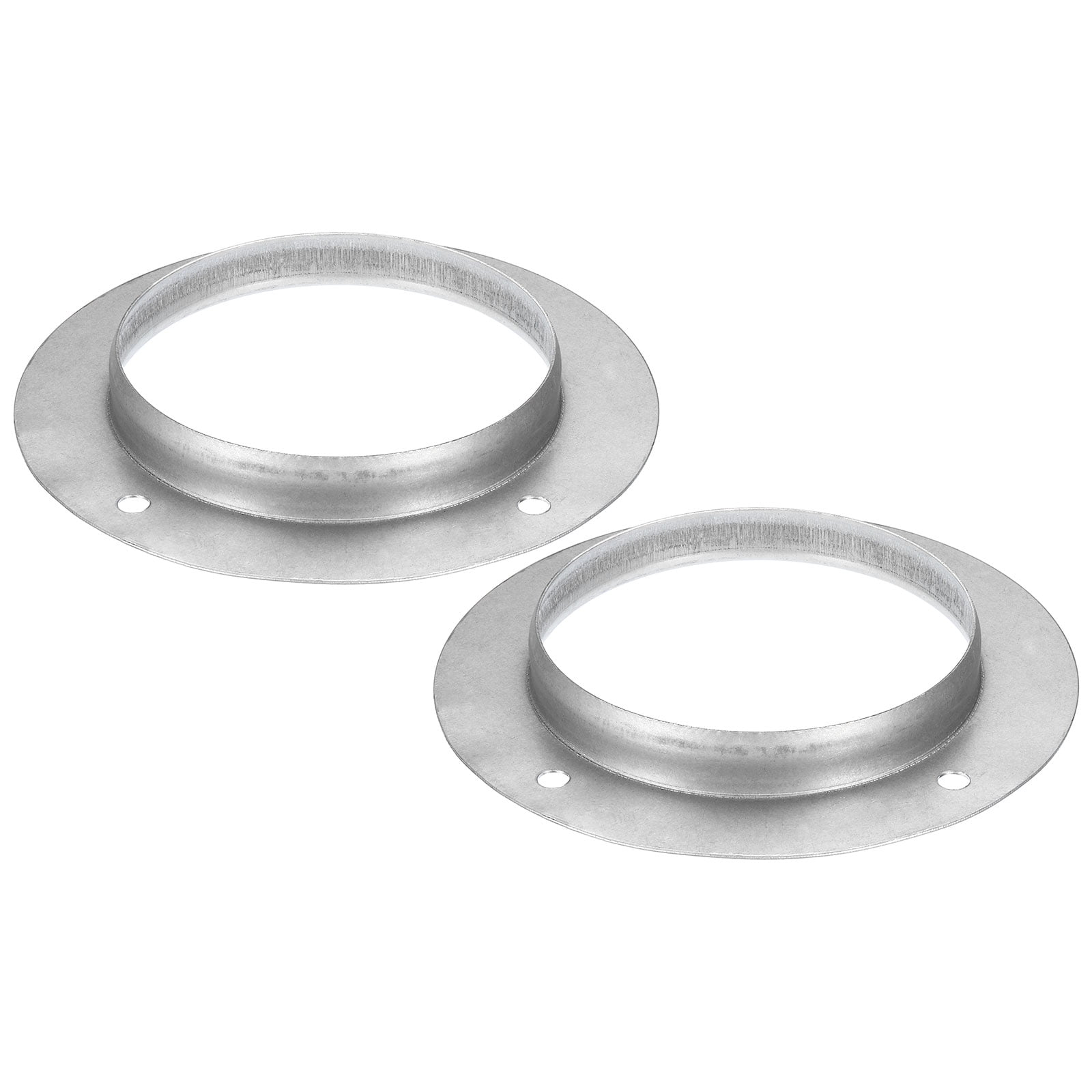 Uxcell 5" Metal Duct Connector Flange Straight Pipe Exhaust Flange Duct ...