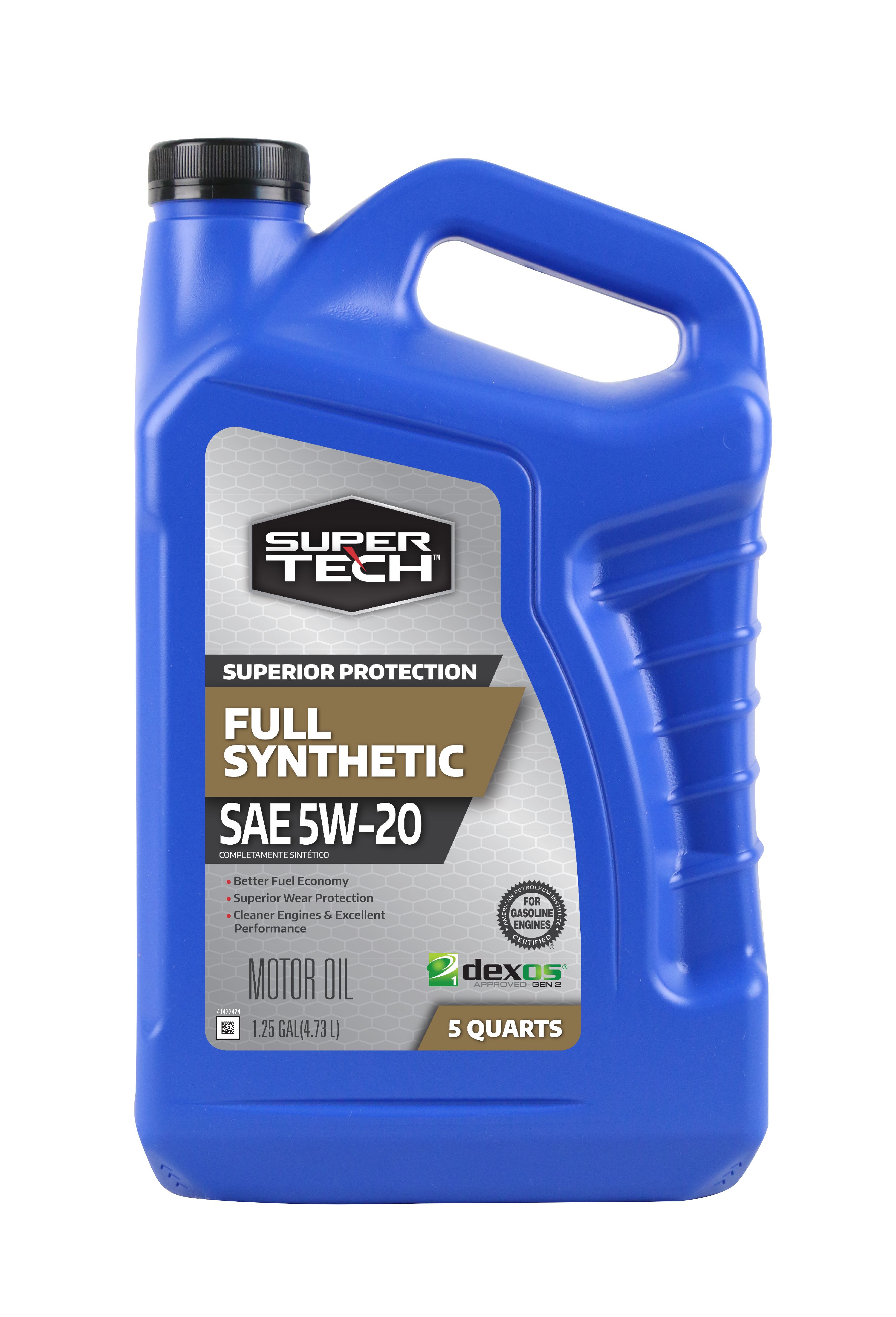 Super Tech Full Synthetic SAE 5W 20 Motor Oil 5 Quarts Walmart