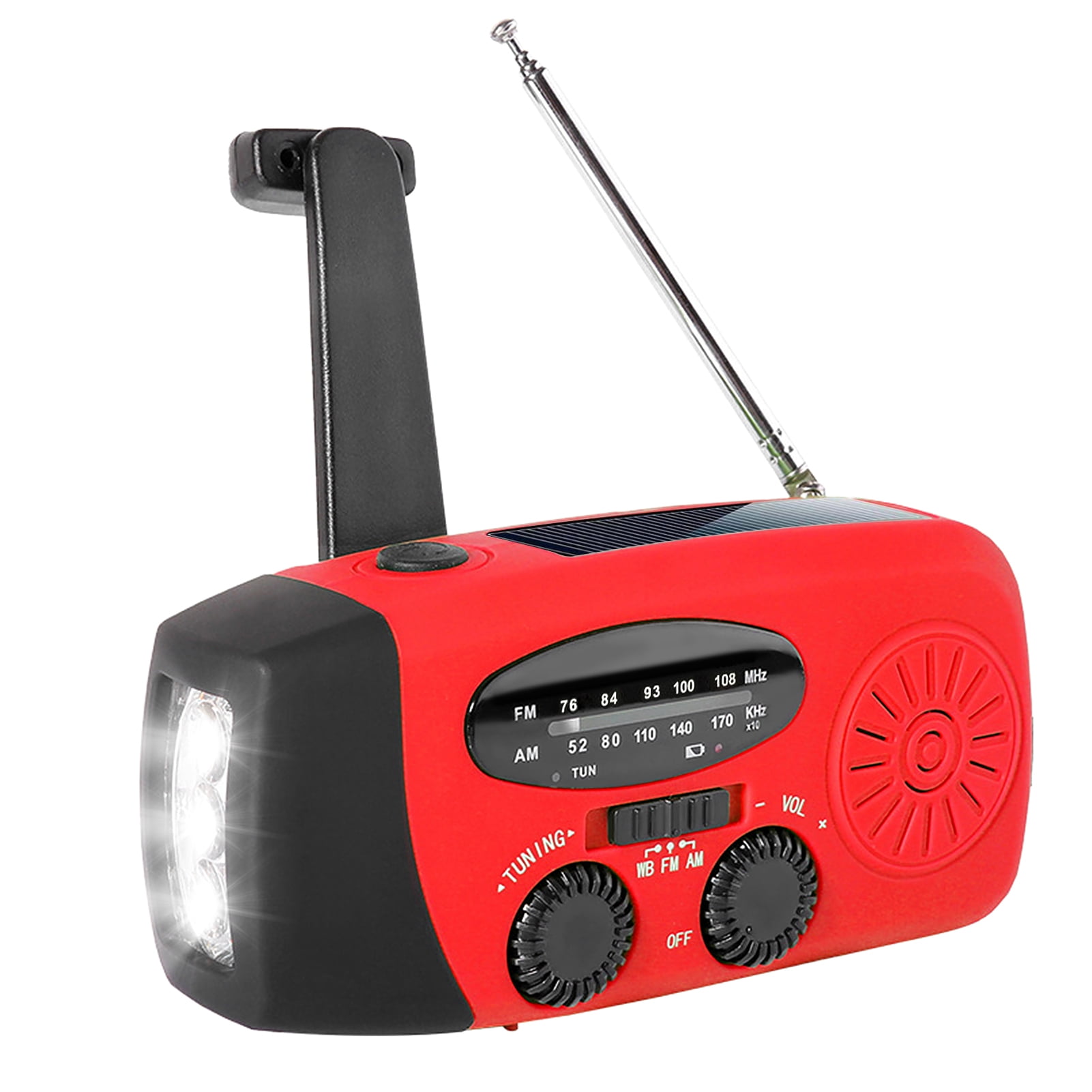 equipo de radio Radio de emergencia Sun Powered Hand Crank FM / AM ...
