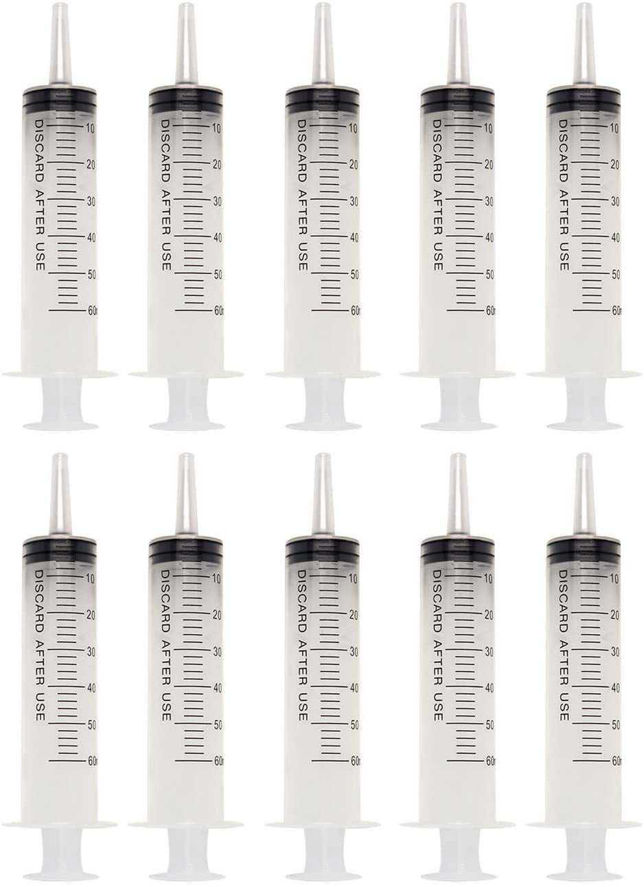 60ml Catheter Tip Syringe with Covers 10 Pack by Tilcare - Sterile ...