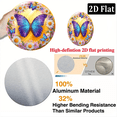 2D Flat, 1pc Metal Wind Spinner with Rotating Hook-Whimsical Butterfly ...