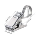 100Pcs Stainless Steel Curtain Clips with Hooks, Heavy Duty Non-Slip ...