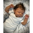 BZDOLL Realistic 48 CM Asleep Reborn Baby Black Skin Doll With Hand ...