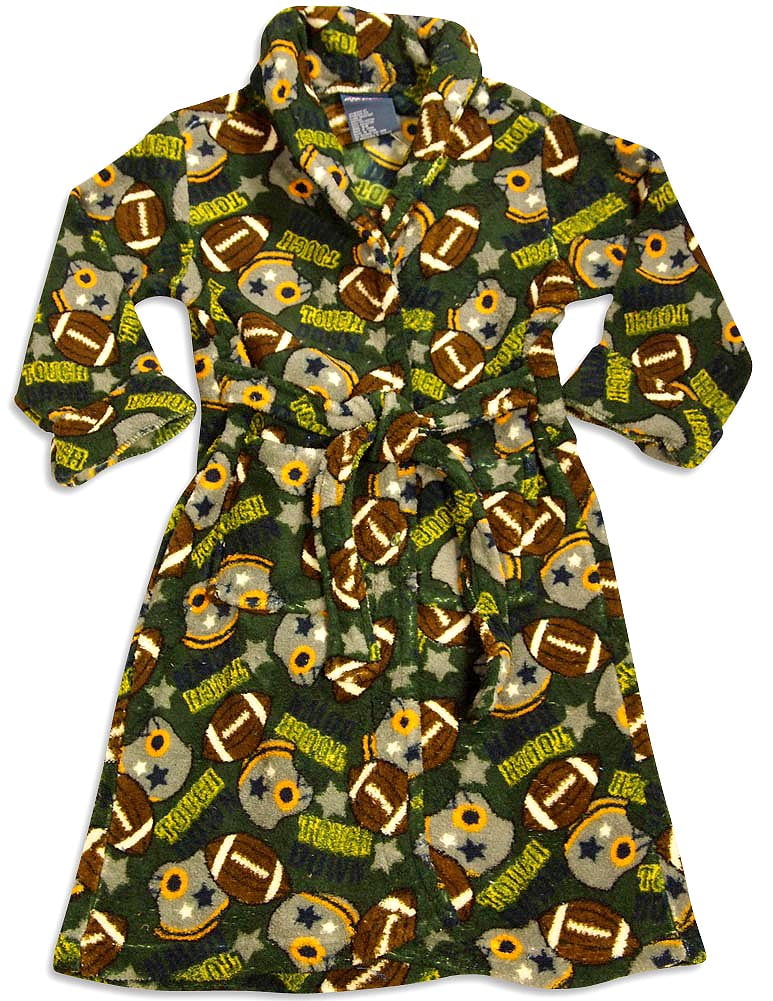 MacHenry Originals - Little Boys Microfiber Football Print Robe 30258 ...