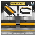 Pack of 4 Rubber Cable Protector Ramps, 1 Channel Heavy Duty Vehicle ...