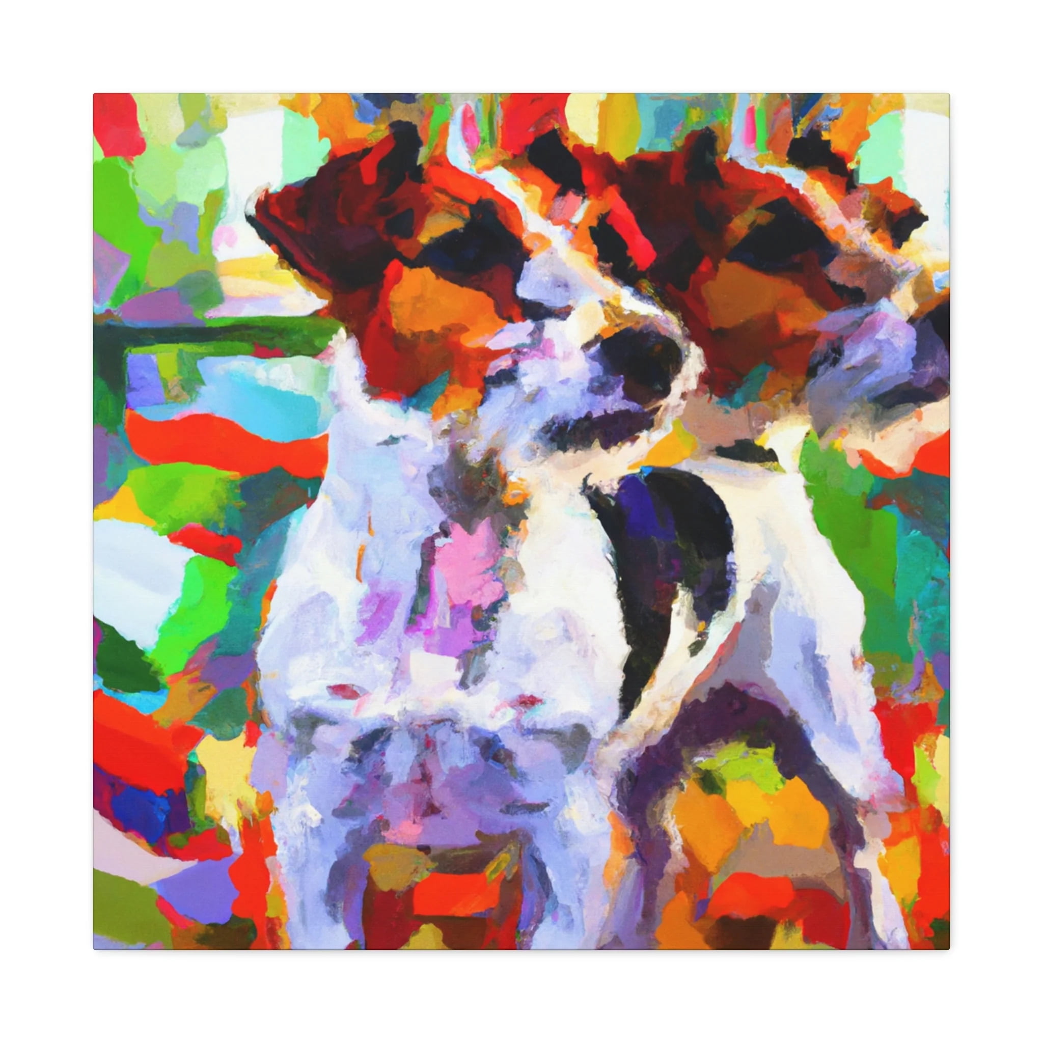 Jack Russell in Fauvism. - Canvas - Walmart.com