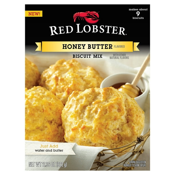 Red Lobster Honey Butter Biscuit Mix, Makes About 9 Biscuits, 11.36 oz ...