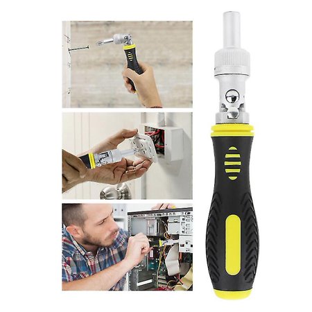 13-in-1 Universal Ratchet Screwdriver Set Of 13 Phillips Angled Ratchet ...