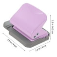Loose Leaf Hole Puncher Paper Sheets Hole Maker Manual 6-Hole Punch For ...