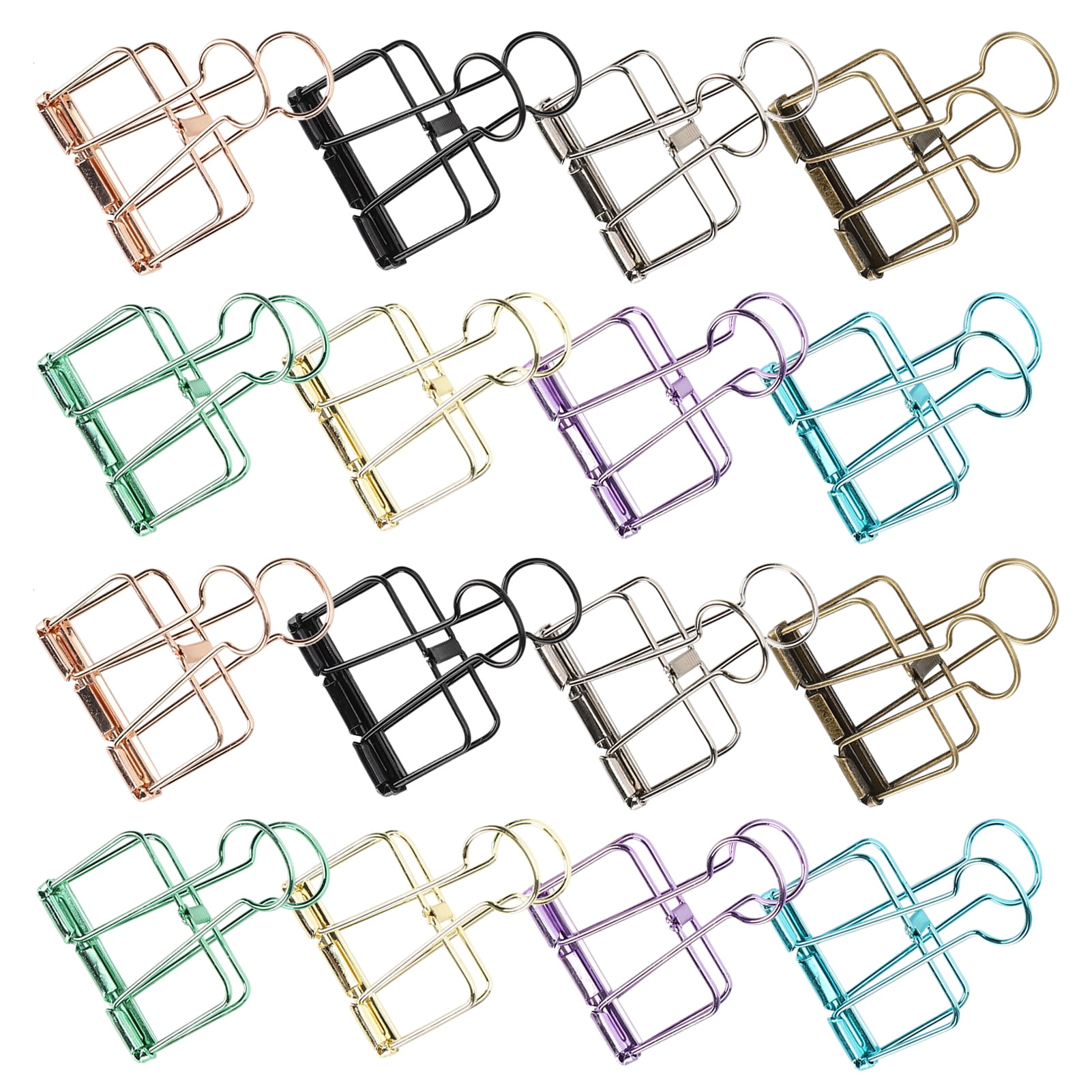 LYUMO Wire Office Clips,Hollow Dovetail Clip Multi‑Color Long Tail ...