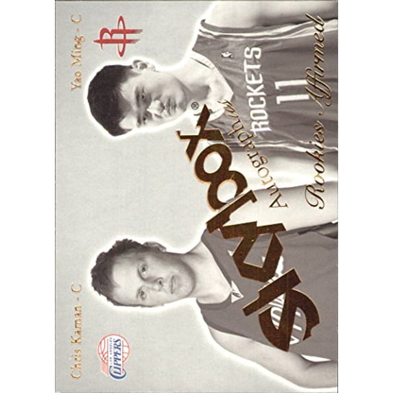 2003-04 SkyBox Autographics Rookies Affirmed #13 Chris Kaman Yao Ming ...