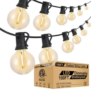 Mainstays 20-Count LED Frosted Globe Outdoor String Lights - Walmart.com