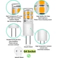 6 Pack G4 LED Bulb 2W 230 Lumens 3000K Warm White 12V G4 Bi-Pin Ceramic ...