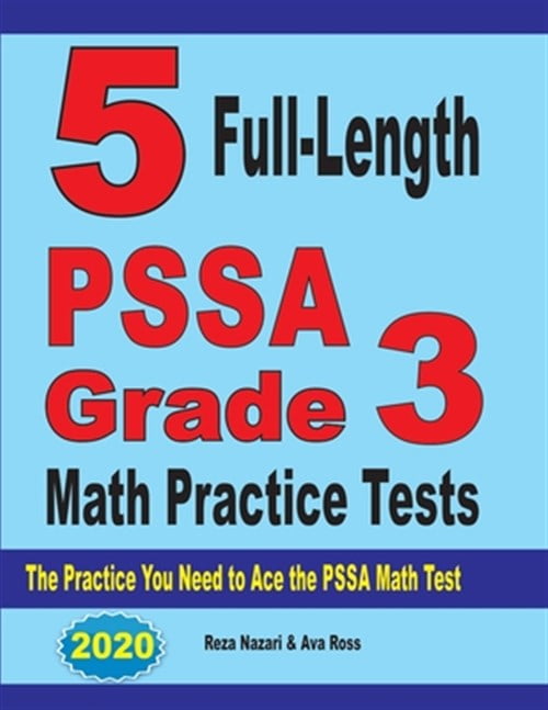 Pre-Owned 5 Full-Length PSSA Grade 3 Math Practice Tests: The Practice ...